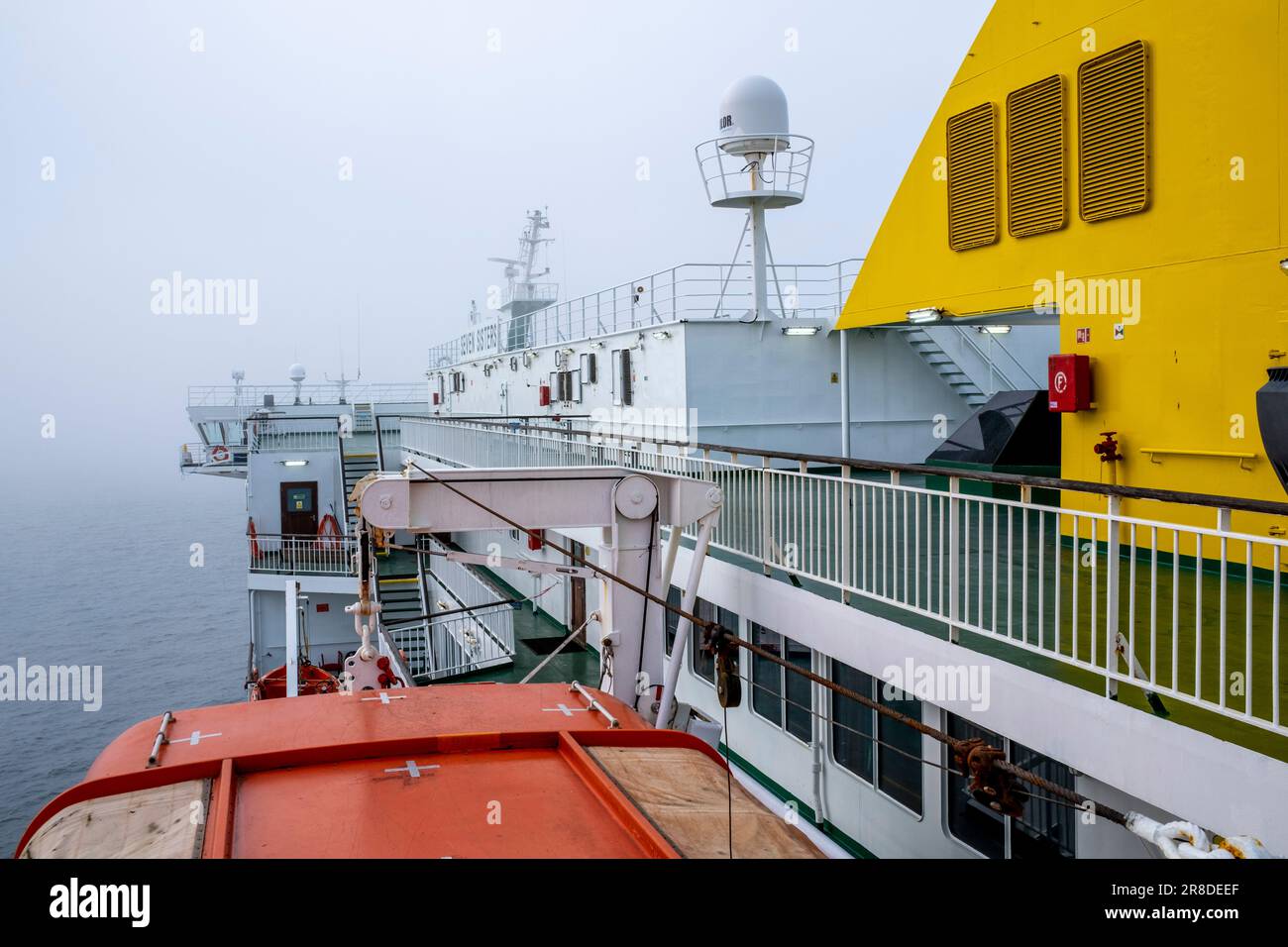 A DFDS Cross Channel Ferry In The English Channel Between Newhaven and ...