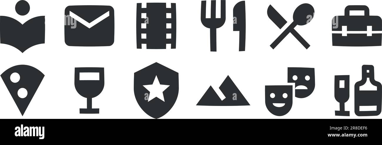 Set Of 12 Icons Maps Modern Thin Line Icons Modern Trend In The Style For Mobile And Web