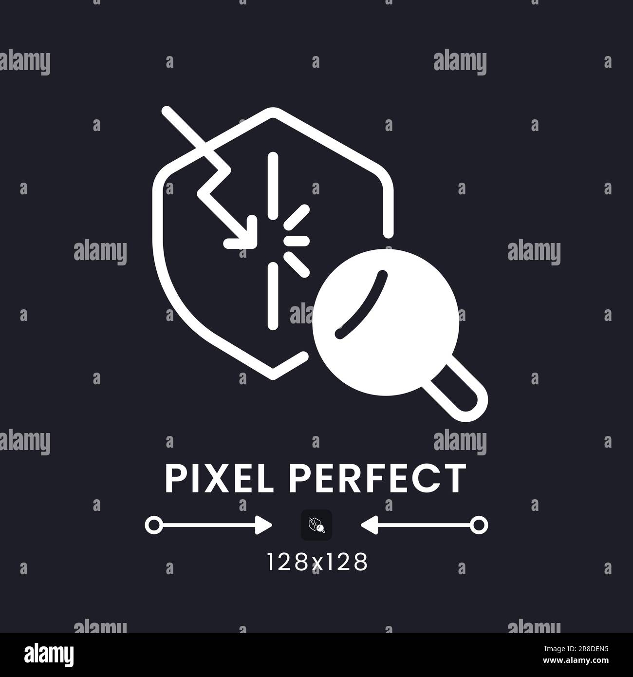 Penetration Test White Solid Desktop Icon Stock Vector Image And Art Alamy