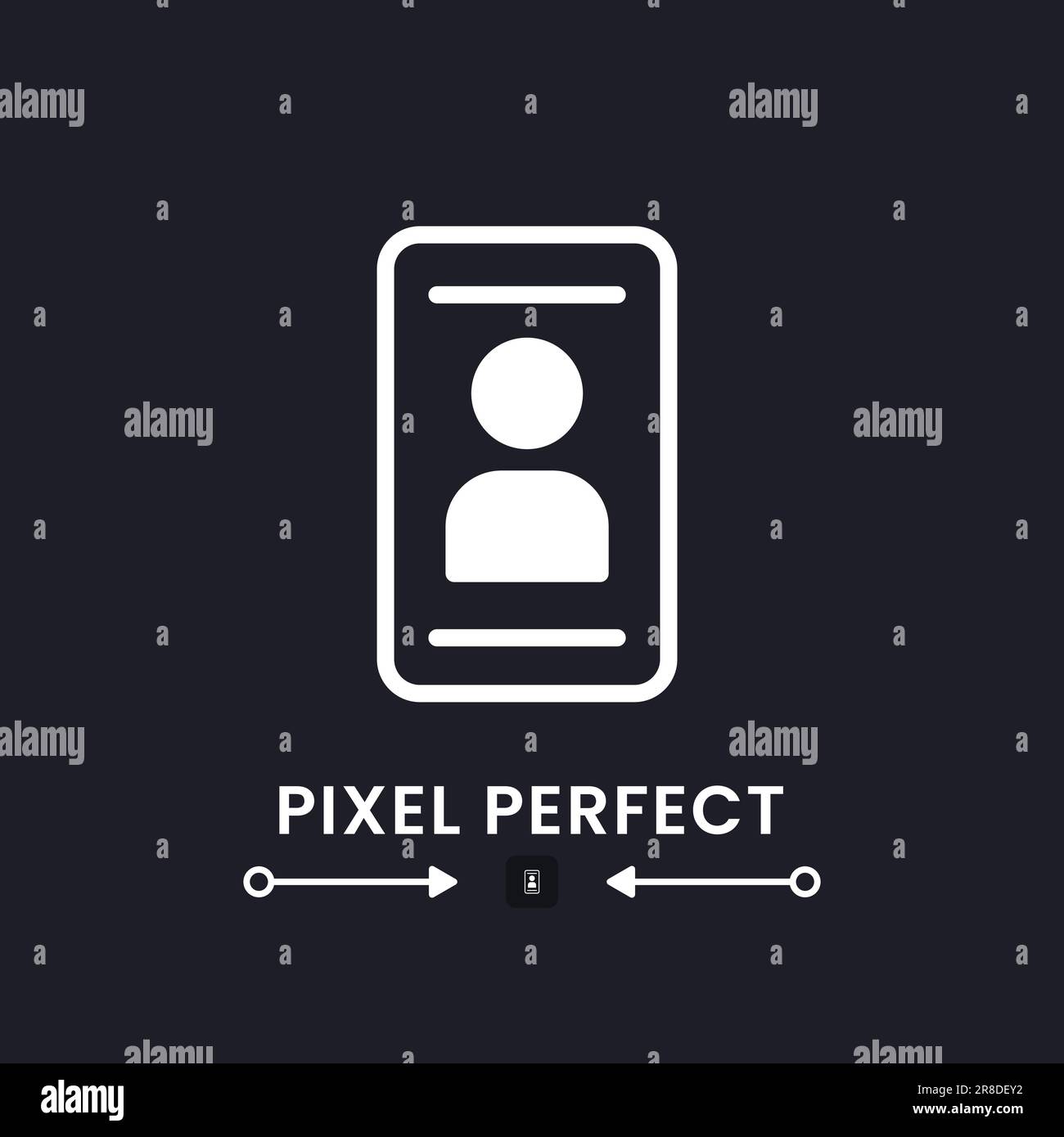 Personal profile white solid desktop icon Stock Vector Image & Art - Alamy