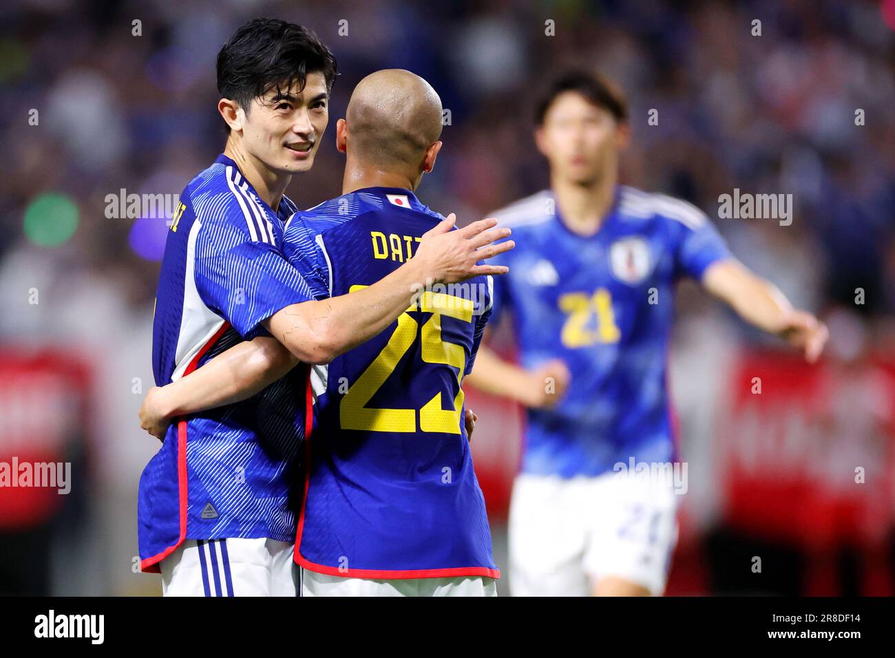 Panasonic Stadium Suita, Osaka, Japan. 20th June, 2023. (L-R) Shogo Taniguchi, Daizen Maeda (JPN ...