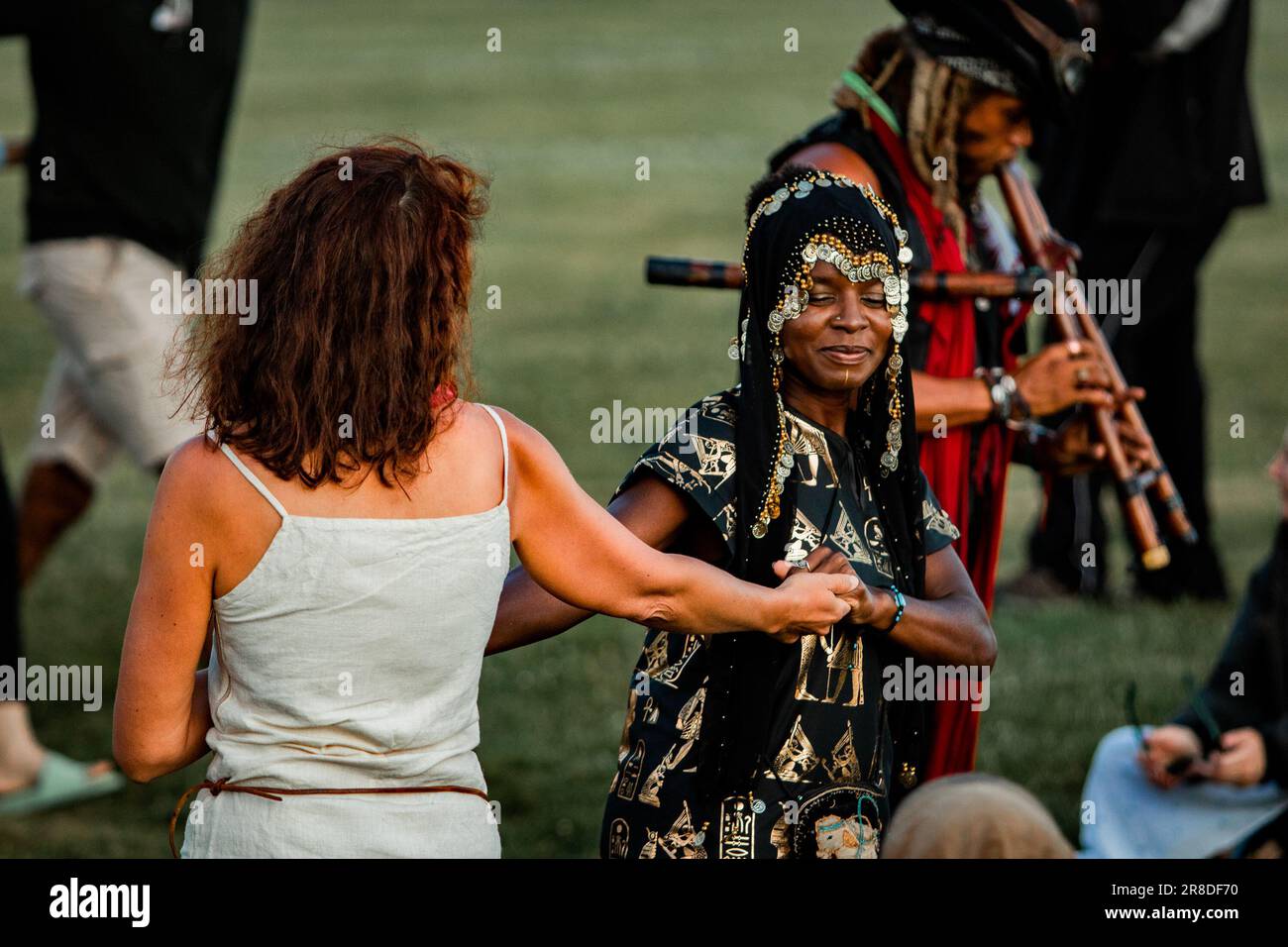 Annual Summer Solstice celebrations take place at Stonehenge, Wiltshire ...