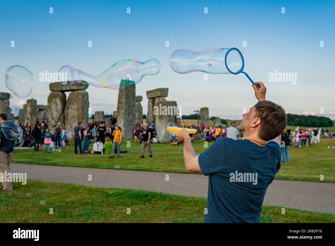 Annual Summer Solstice celebrations take place at Stonehenge, Wiltshire ...