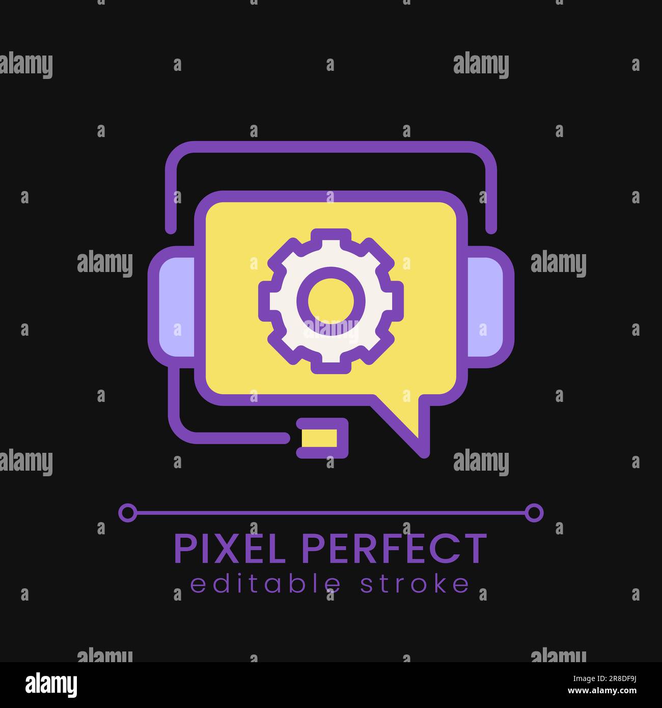 Chatbot dark Stock Vector Images - Alamy