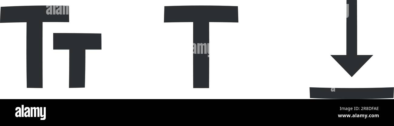 Set of 3 icons Editor. Modern thin line icons. Outline isolated signs ...