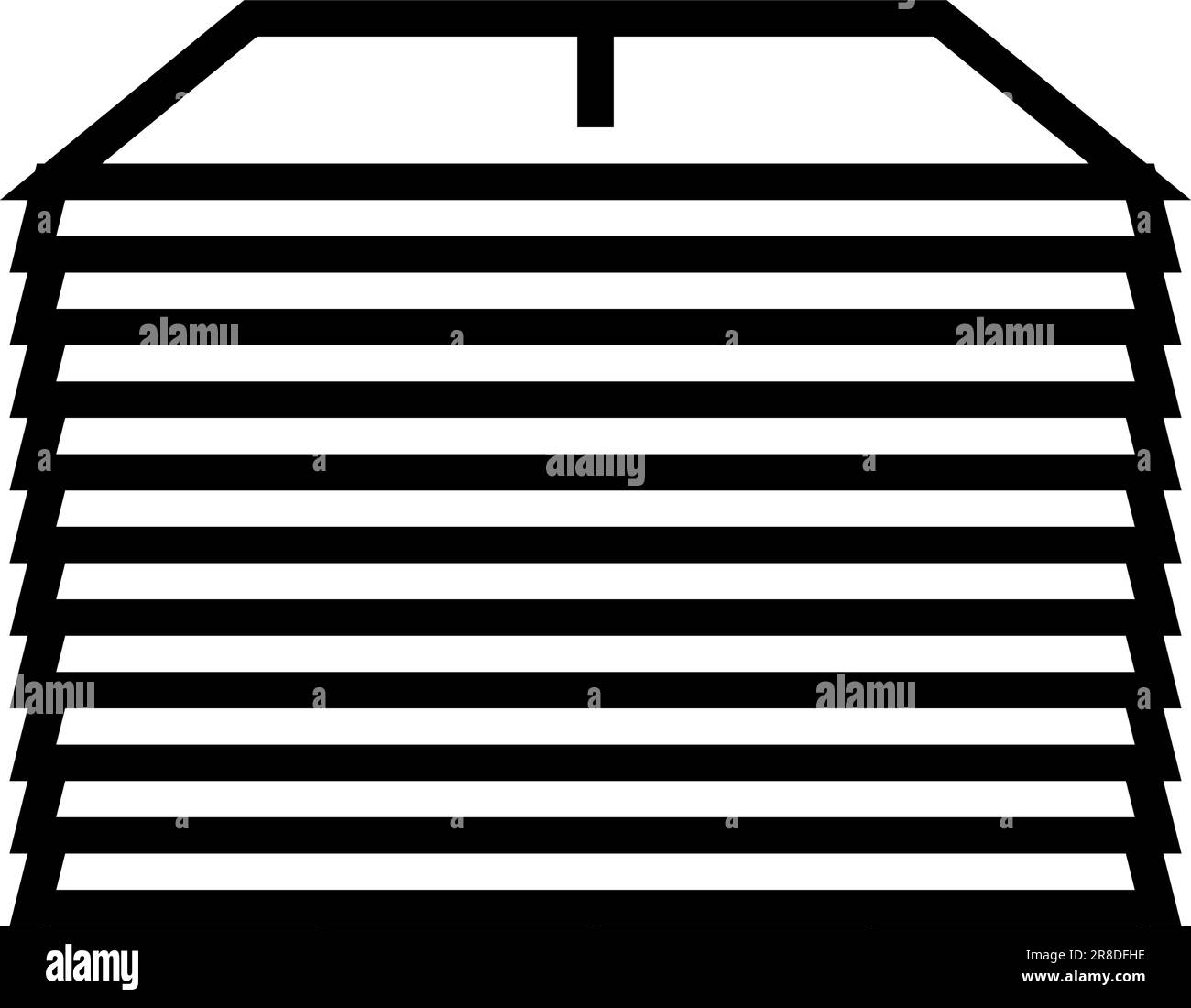 stack folded paper towels line icon vector illustration Stock Vector ...