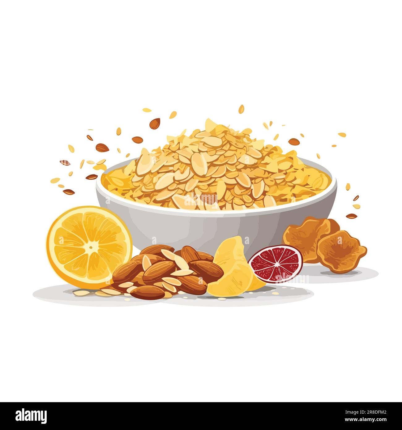 Granola breakfast Stock Vector Images - Alamy