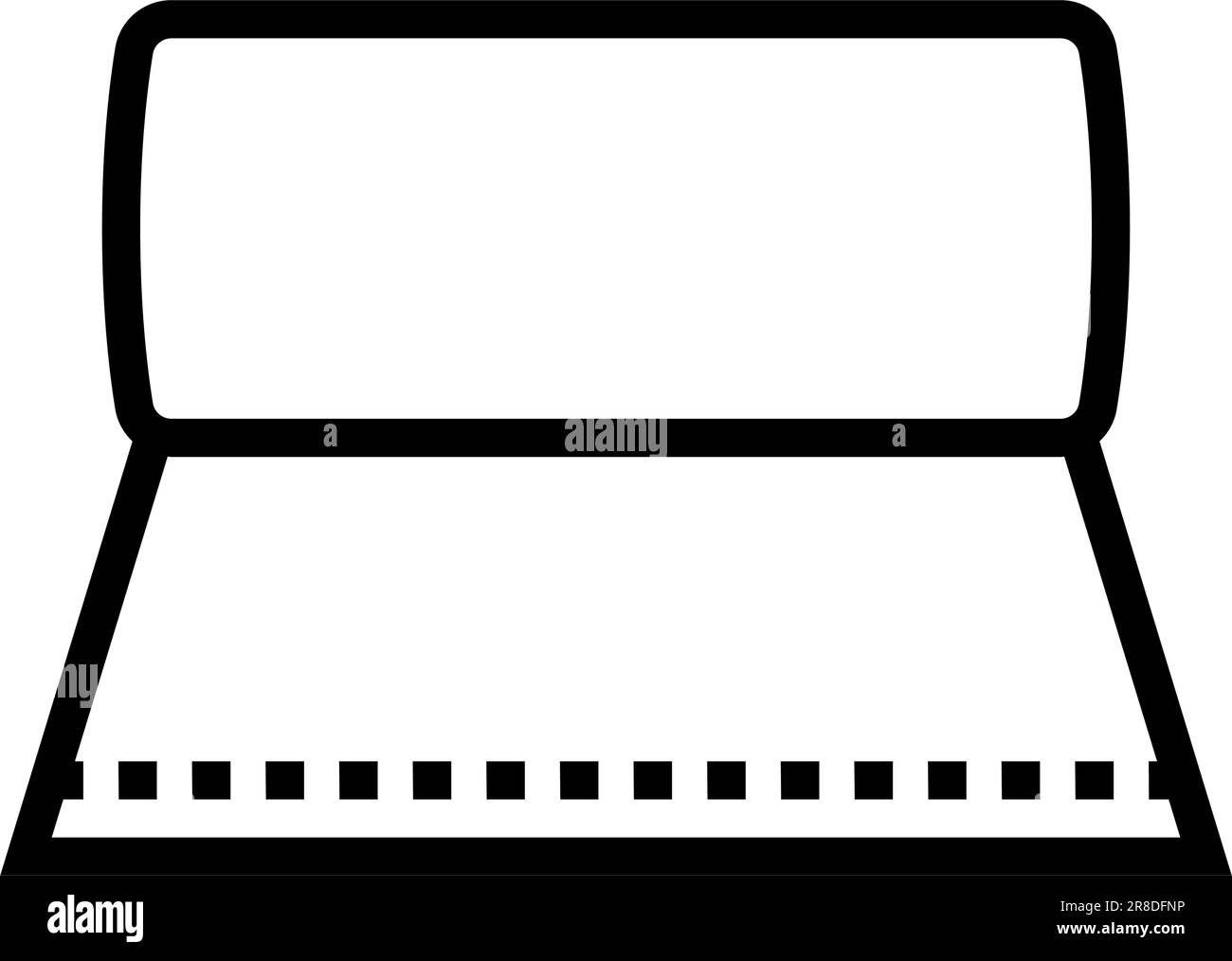 kitchen roll paper towel line icon vector illustration Stock Vector ...