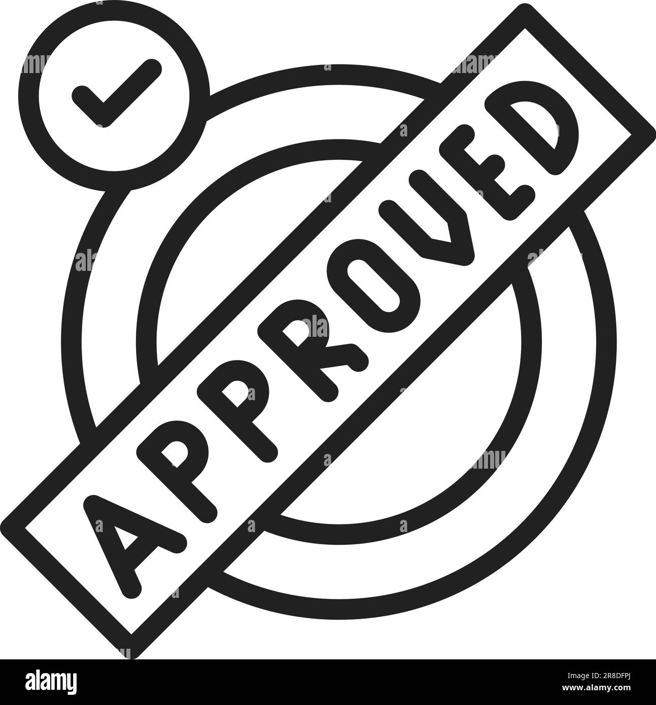Approved Icon Image Stock Vector Image & Art - Alamy