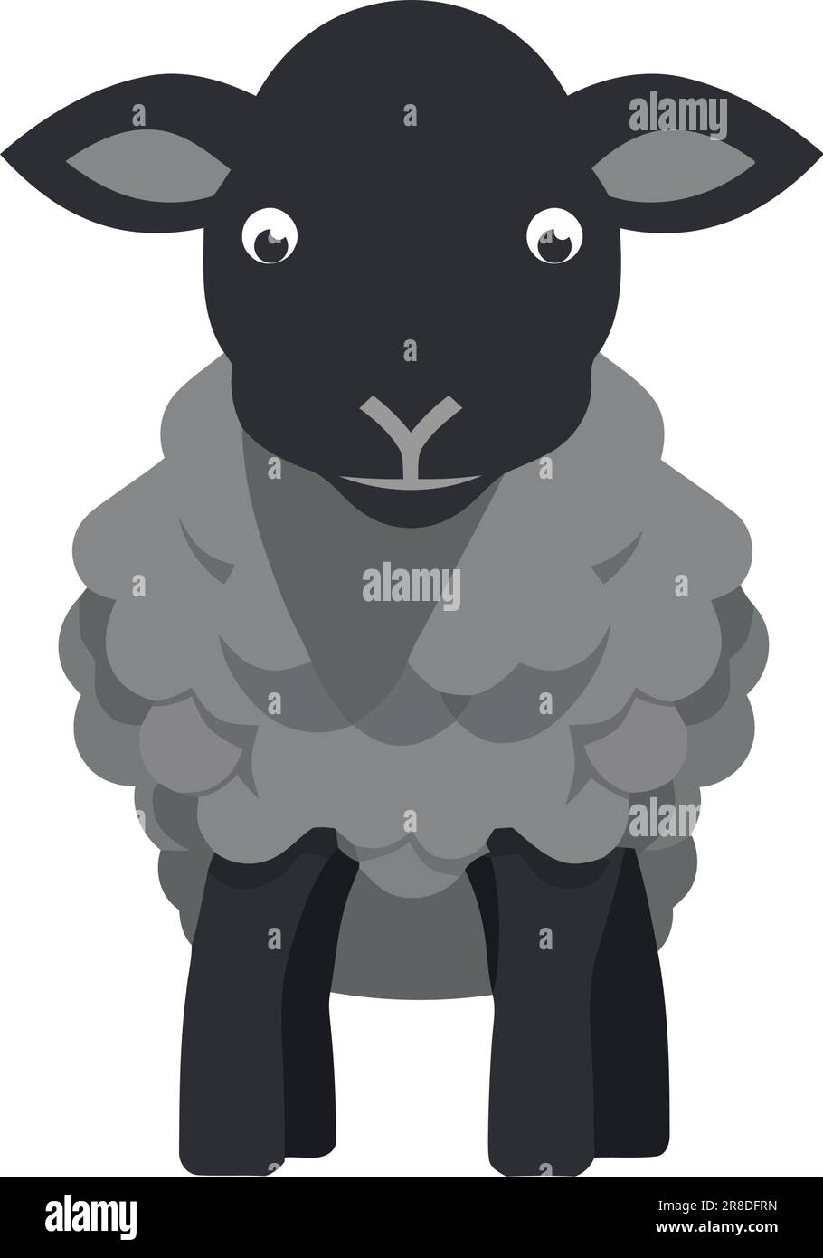 Cute lamb animal cartoon Stock Vector Image & Art - Alamy