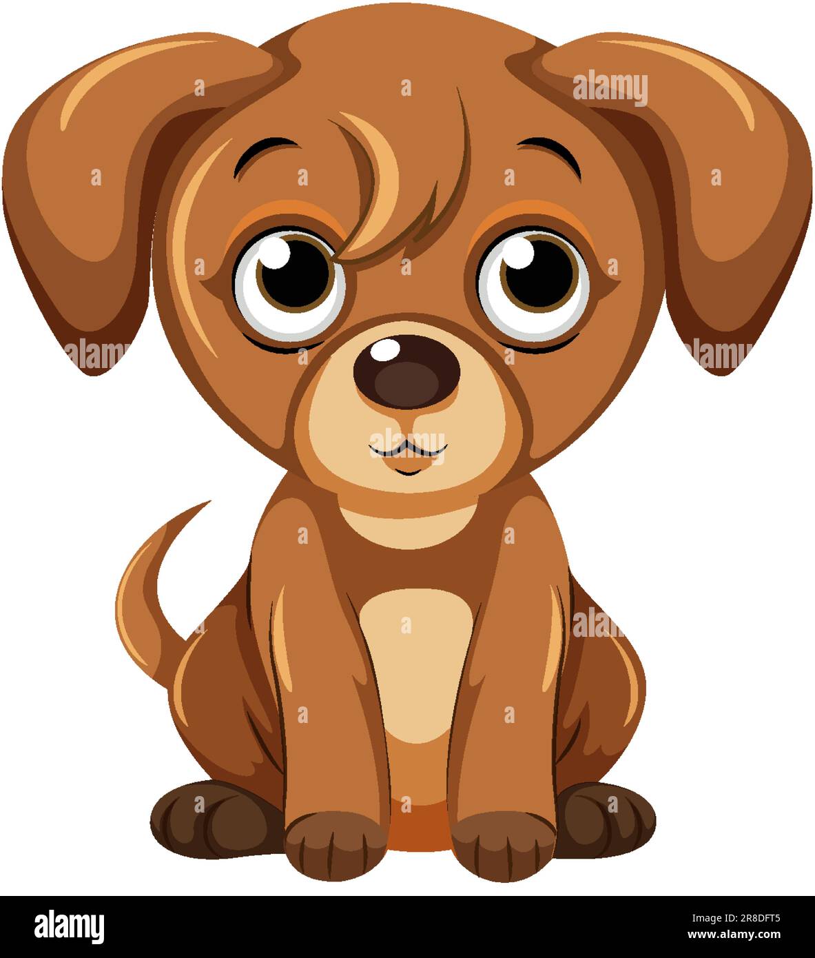 Cute dog cartoon character illustration Stock Vector Image & Art - Alamy