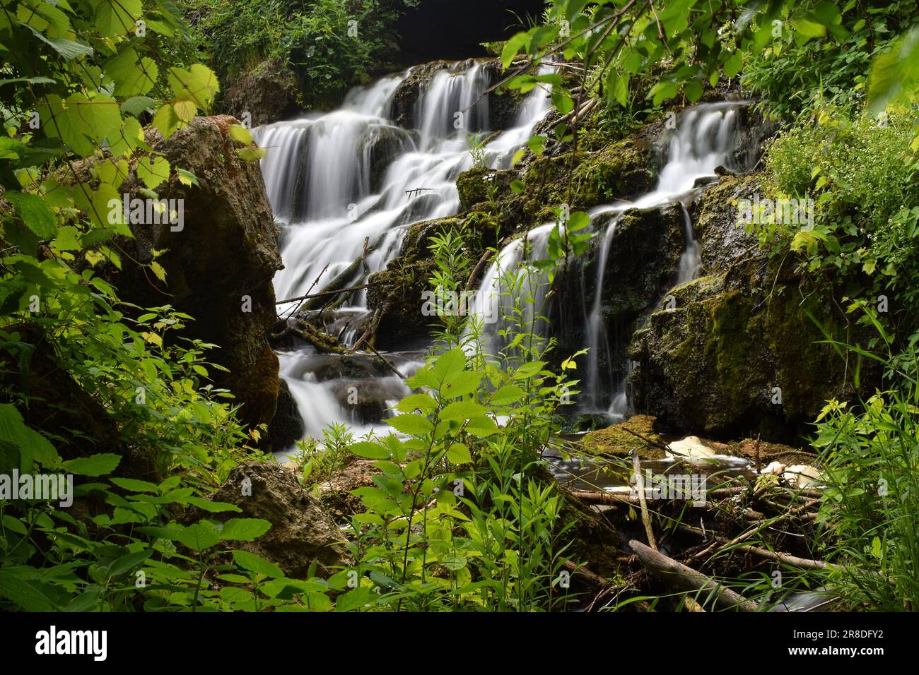 Waterfall at Governor Dodge State Park in Wisconsin Stock Photo - Alamy