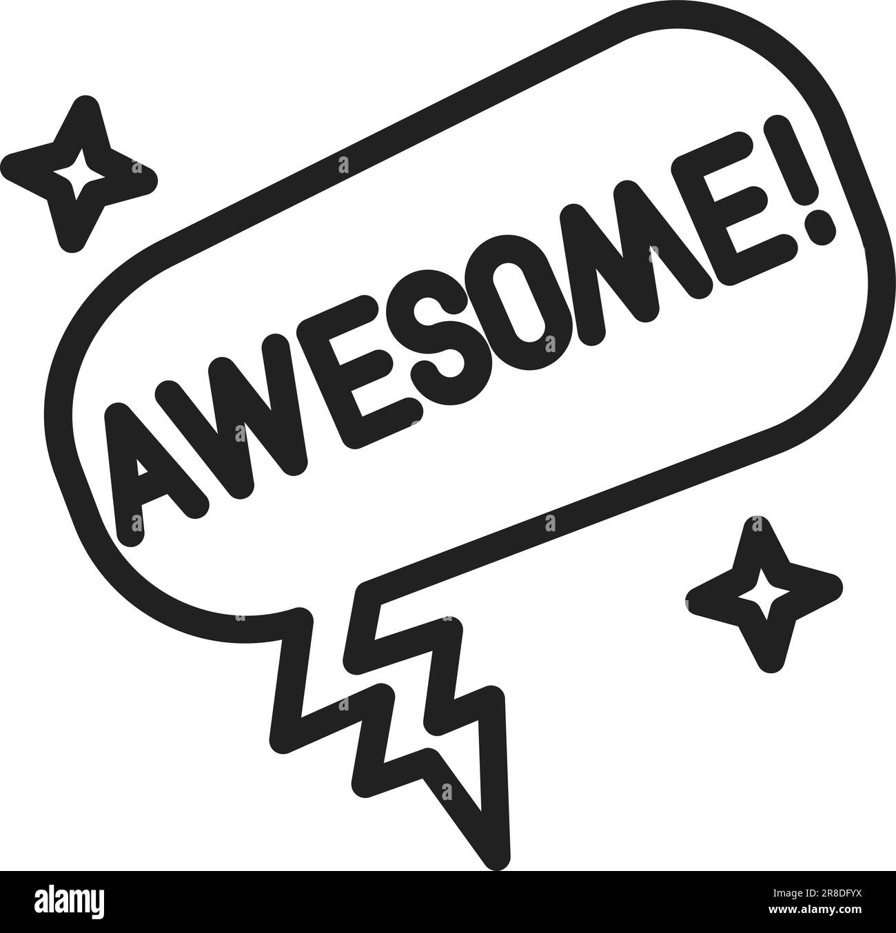 Awesome Icon Image Stock Vector Image & Art - Alamy
