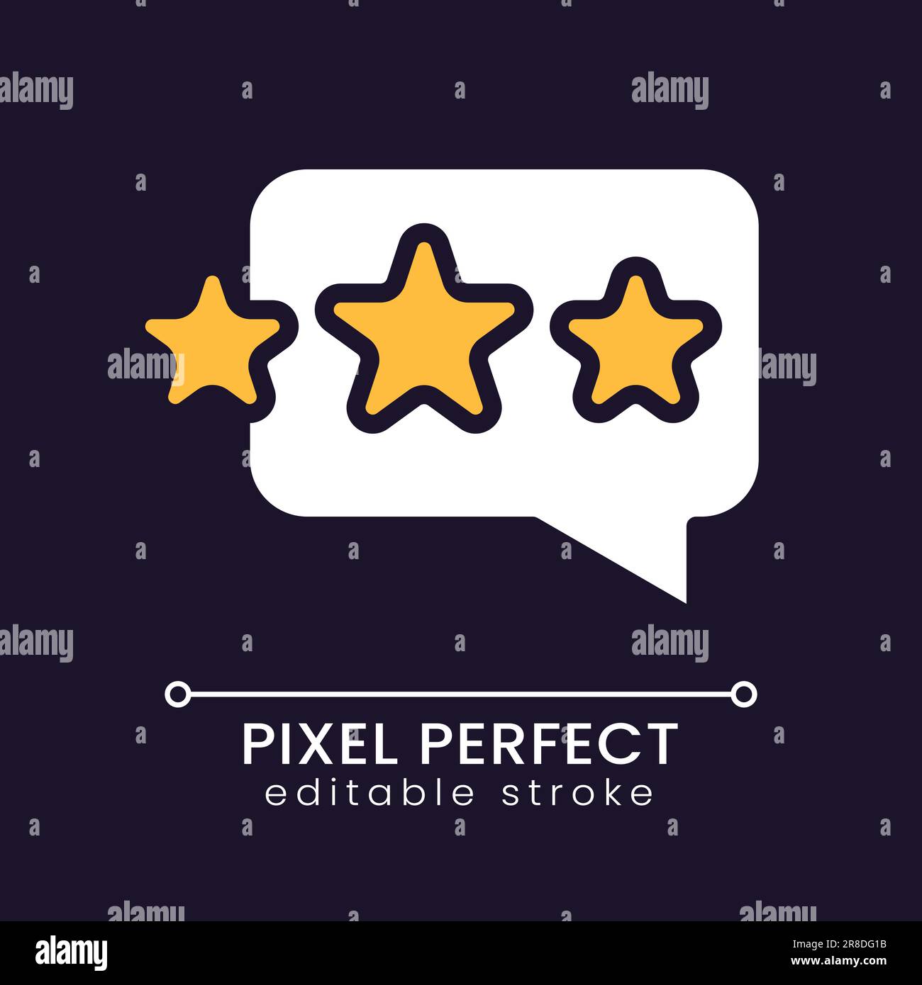 Customer feedback pixel perfect RGB color icon for dark theme Stock Vector Image & Art - Alamy