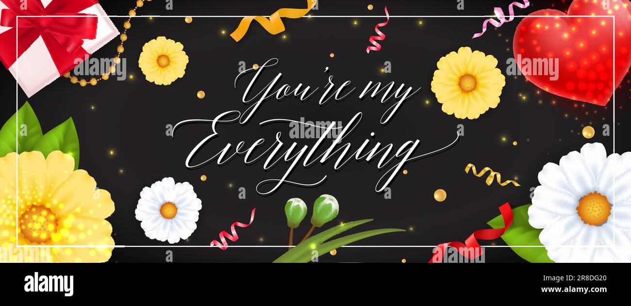 You are My Everything Lettering Stock Vector Image & Art - Alamy