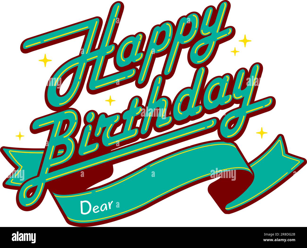 Happy Birthday logo vector illustration Stock Vector Image & Art - Alamy