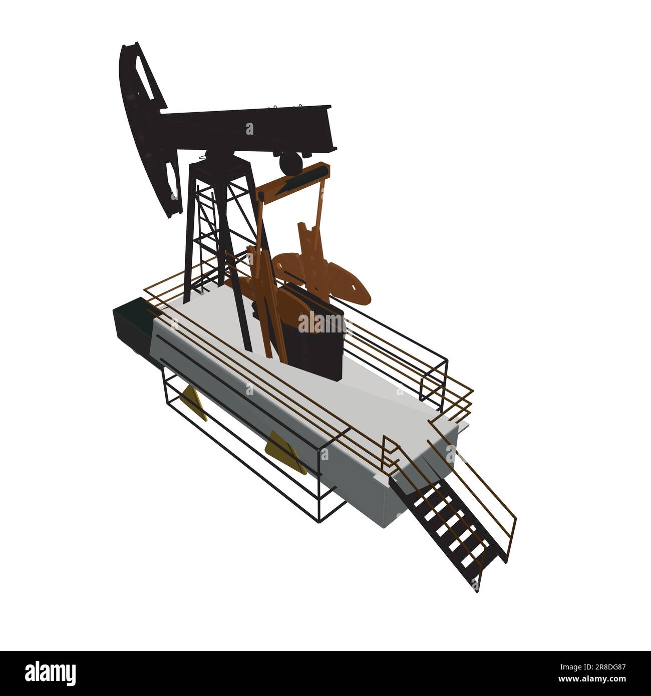 Polygonal Oil pump icon. Oil pump symbol. Vector illustration. Oil ...