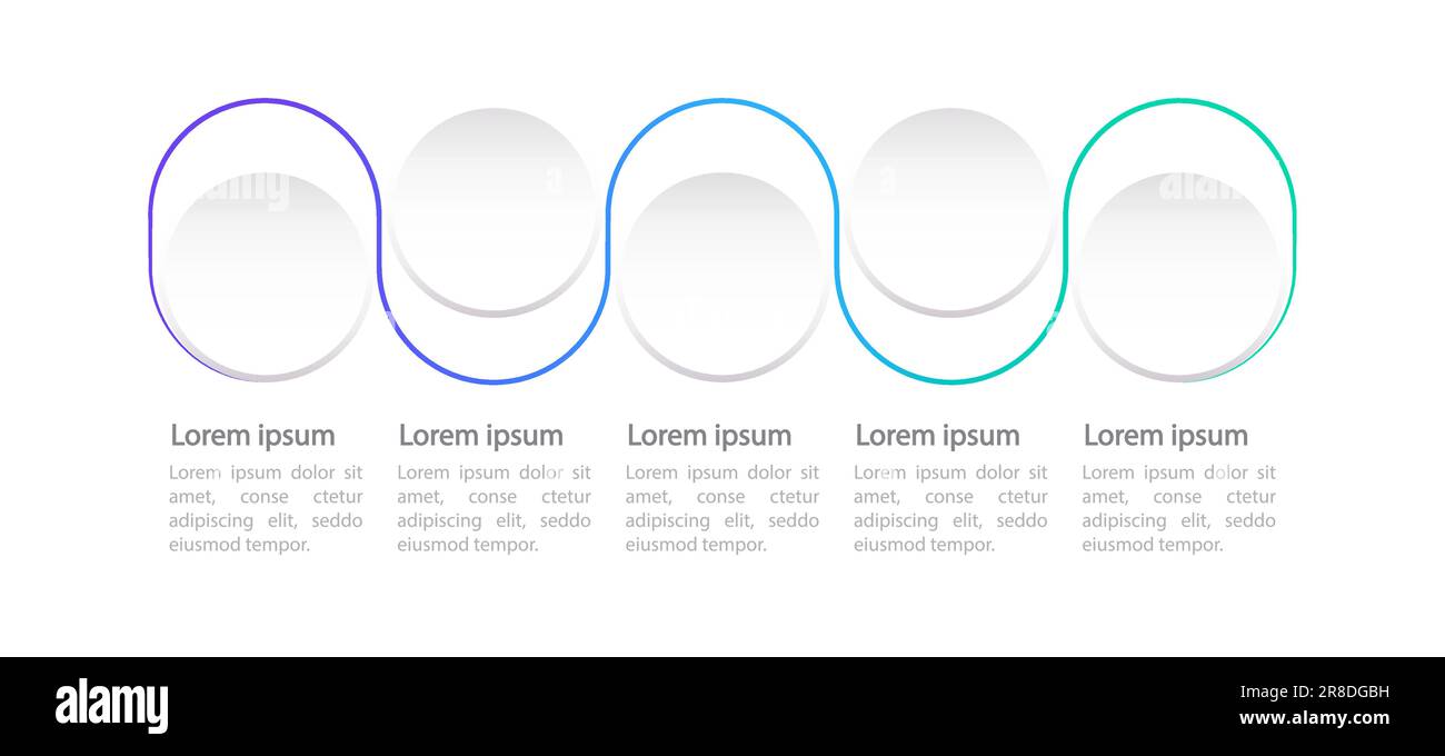 Minimal wave infographic chart design template Stock Vector Image & Art ...