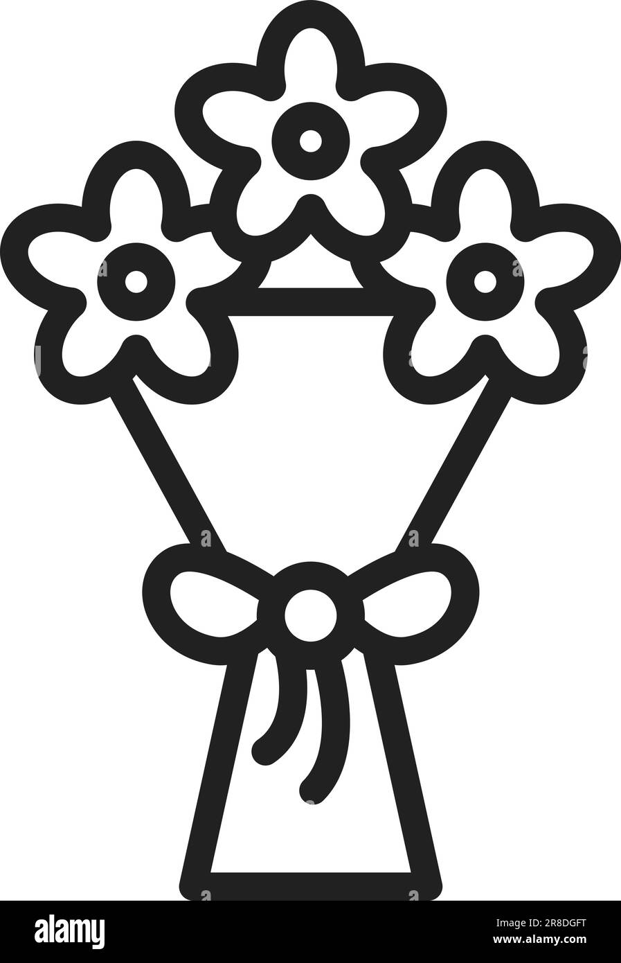 Flowers bouquet icon hi-res stock photography and images - Alamy