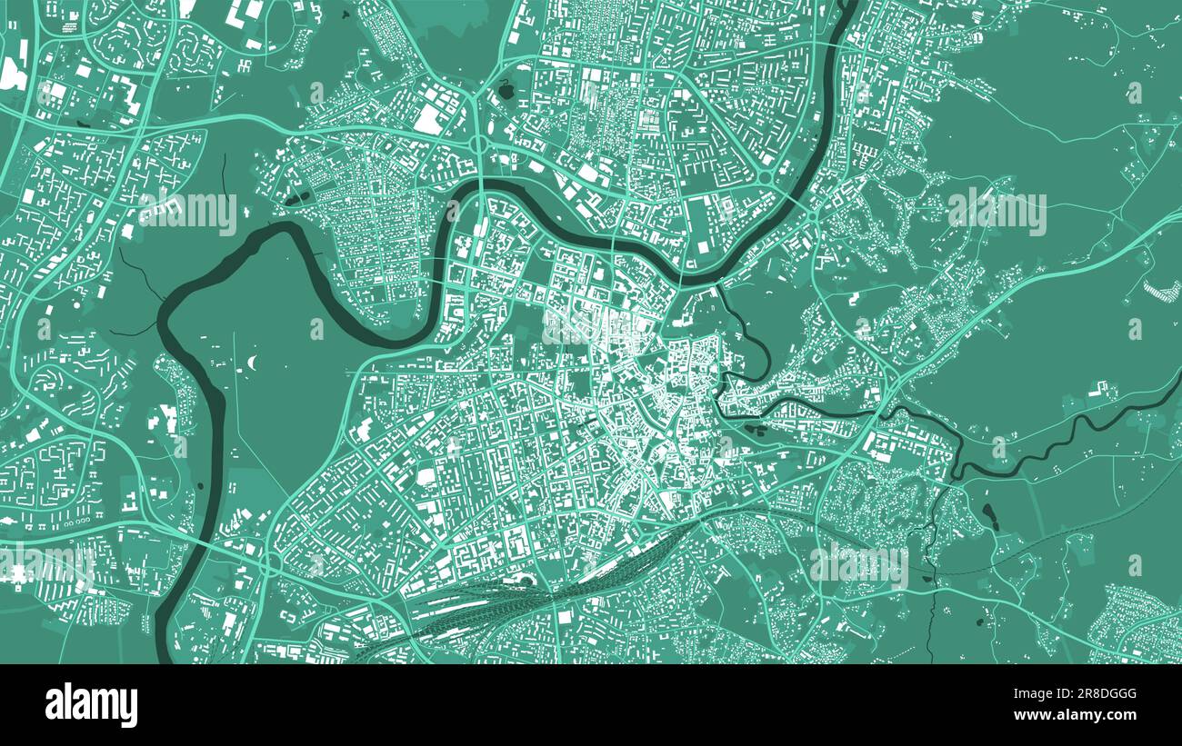Vilnius city background map, green urban area municipal map, Lithuania ...