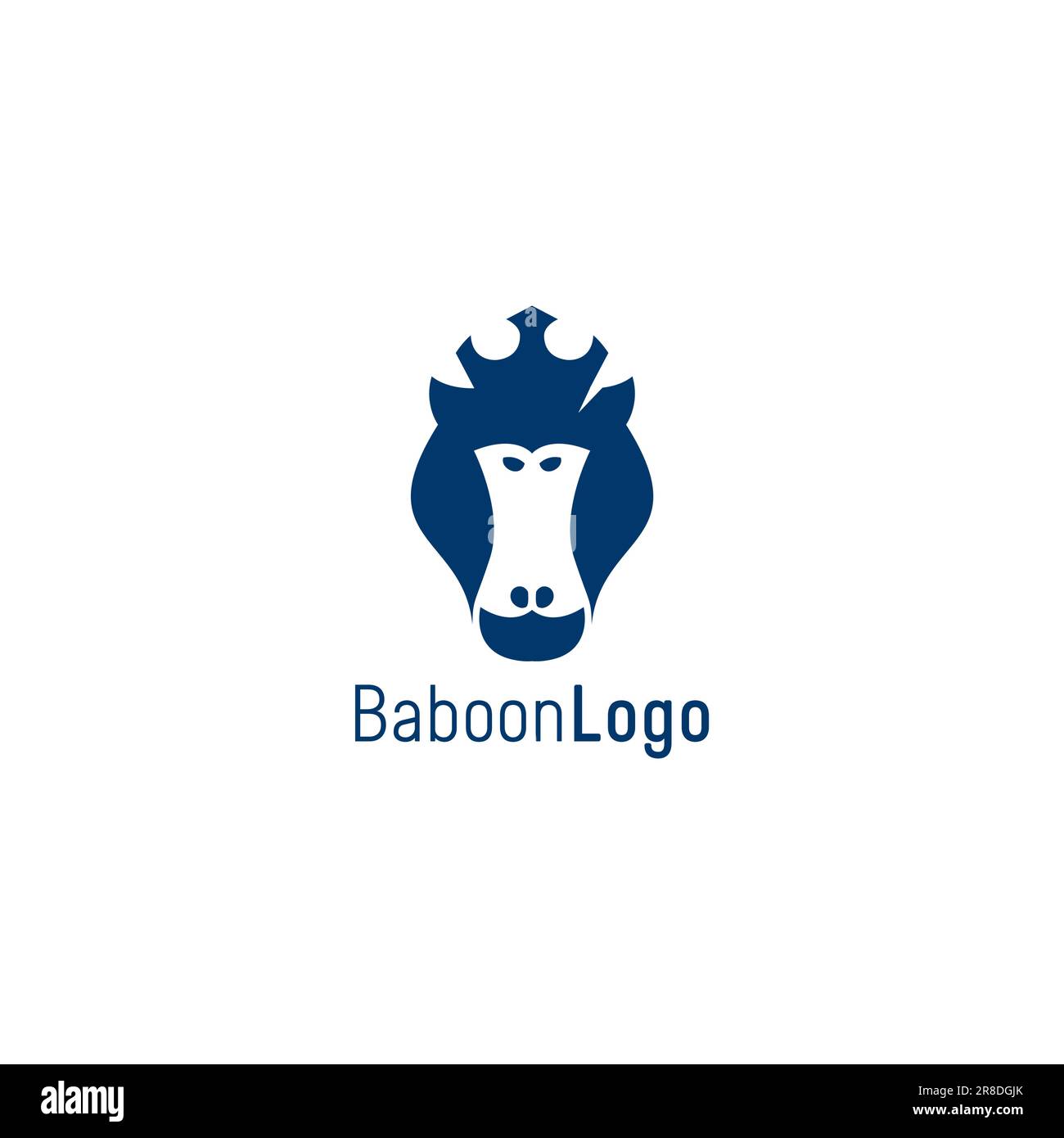 Baboon Logo Design. Monkey Face Logo Vector Stock Vector Image & Art ...