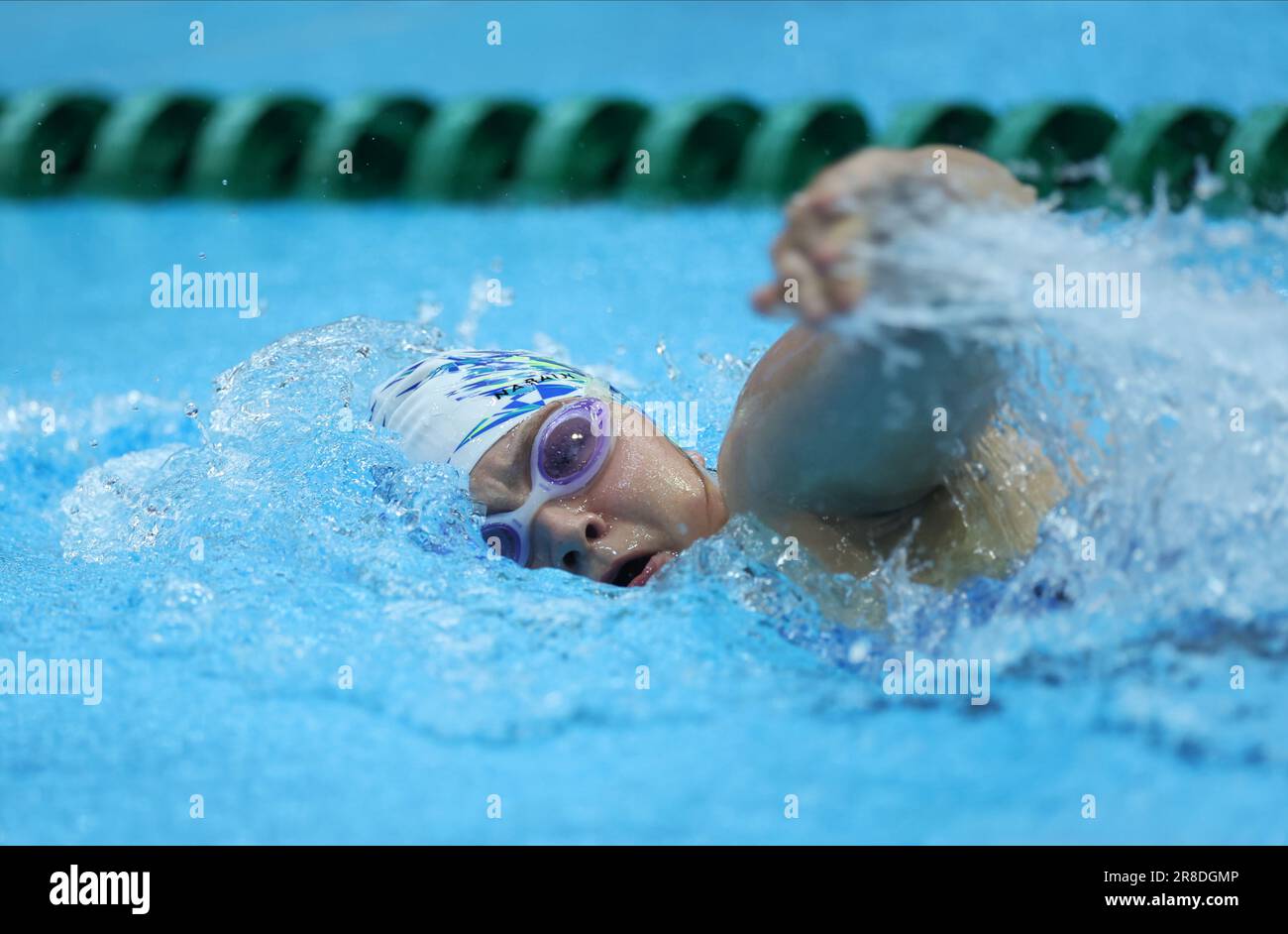 Berlin, Germany. 20th June, 2023. SO Ukraine swimmer Anastasiia Kushnir ...