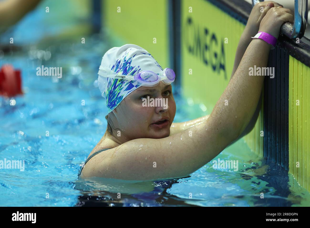 Berlin, Germany. 20th June, 2023. SO Ukraine swimmer Anastasiia Kushnir ...