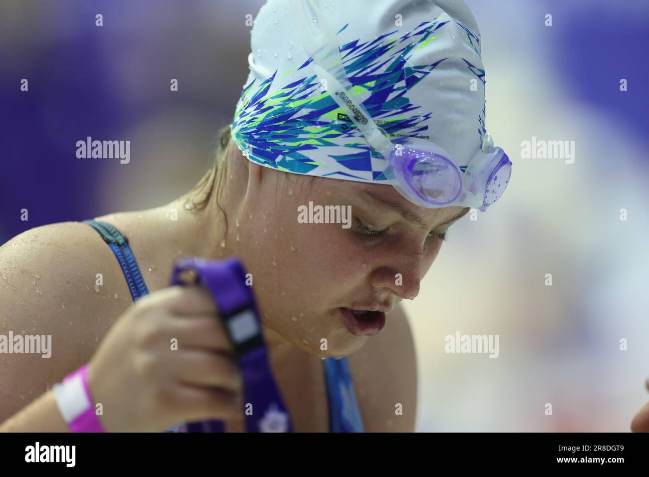 Berlin, Germany. 20th June, 2023. SO Ukraine swimmer Anastasiia Kushnir ...