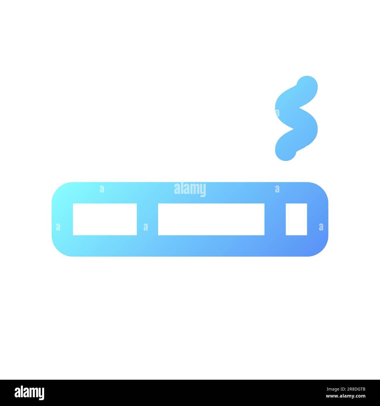 Smoking Lounge Pixel Perfect Gradient Linear Ui Icon Stock Vector Image