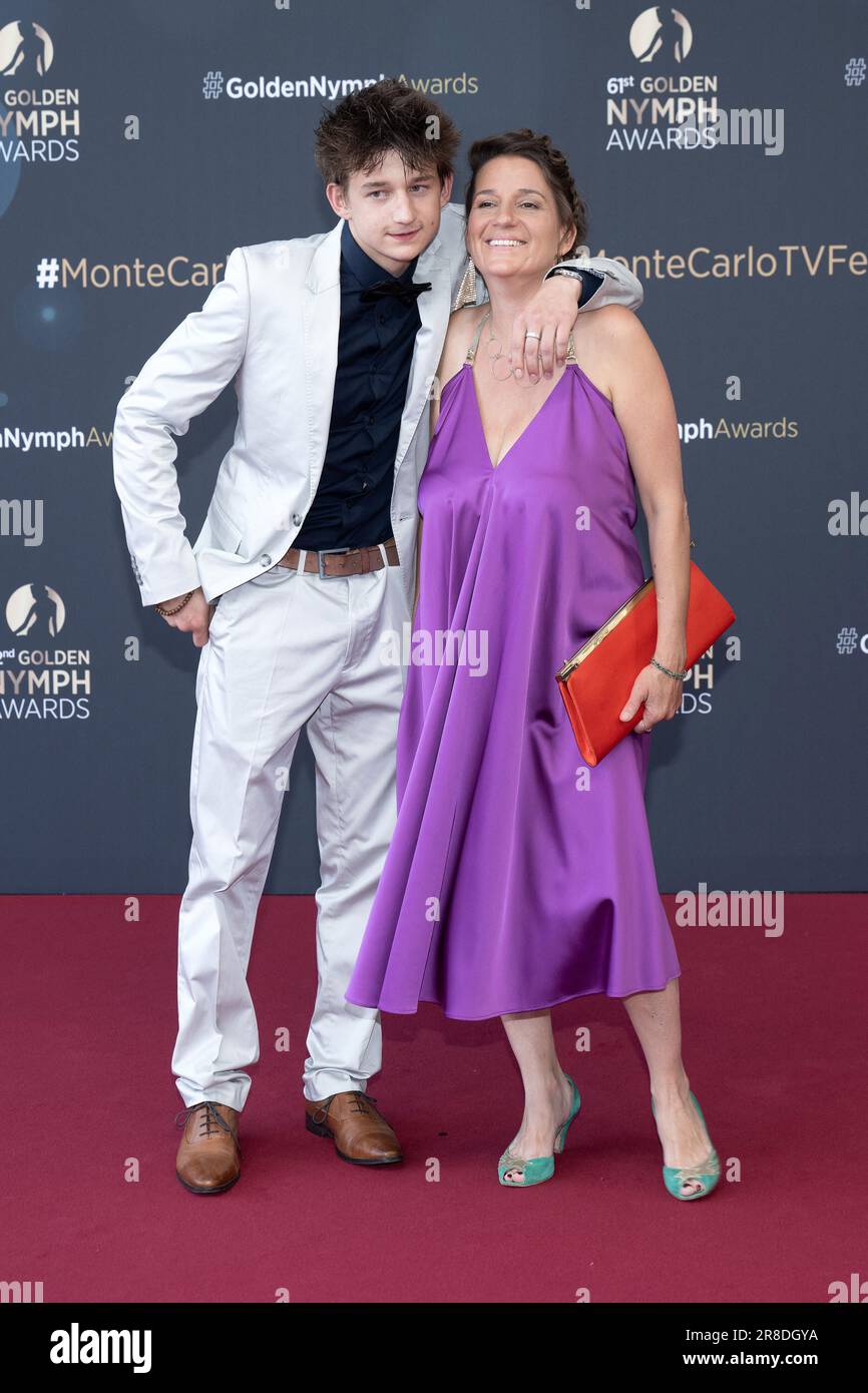 Monte Carlo, Monaco. 21st June, 2023. Timi-Joy Marbot and mother attend ...