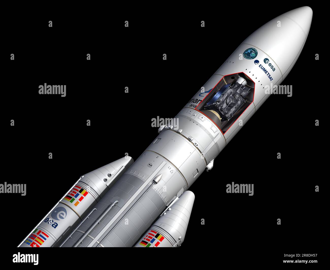 Illustration of a Meteosat Third Generation-Imager (MTG-I) satellite on ...