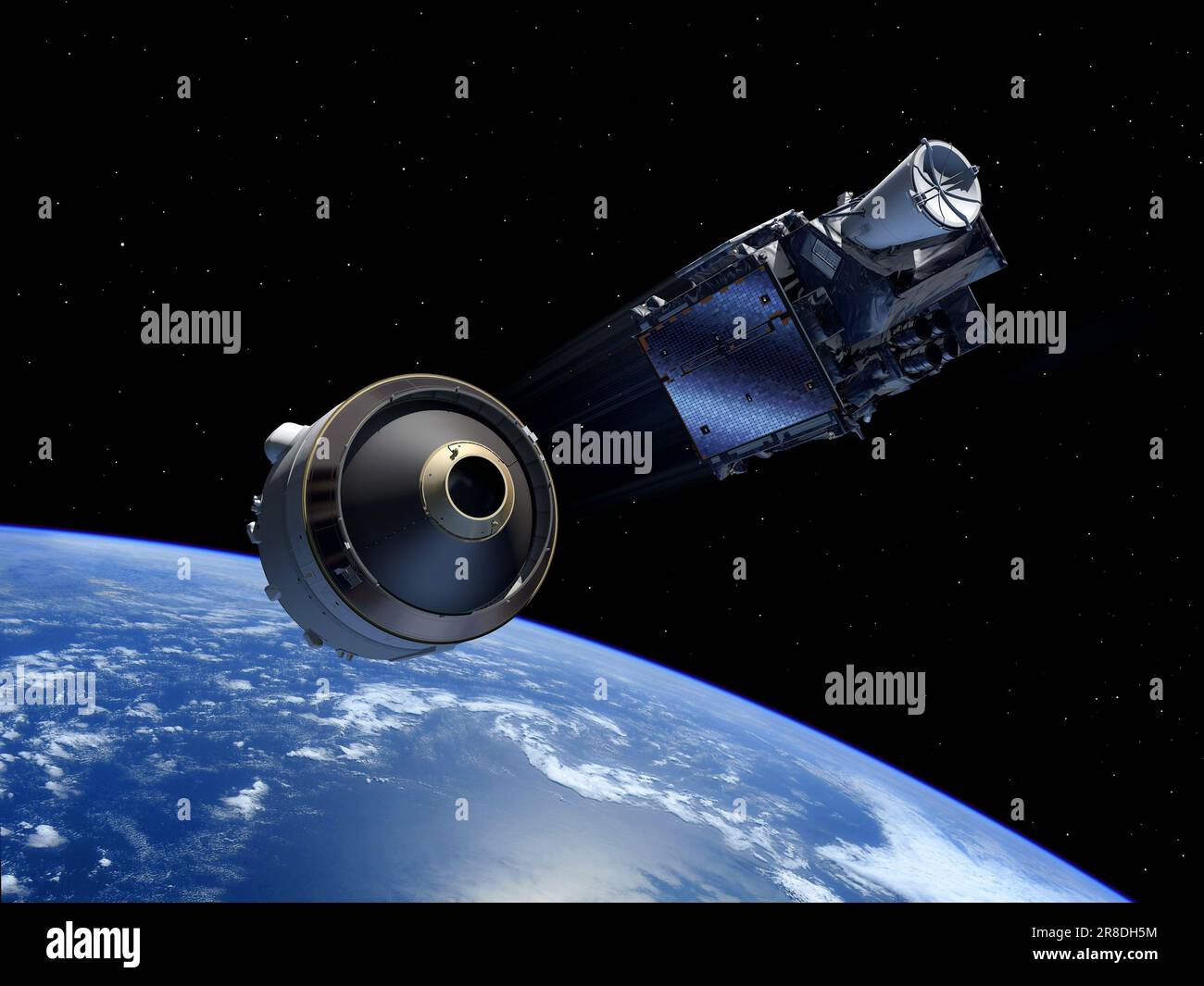Illustration of a Meteosat Third Generation-Imager (MTG-I) satellite ...