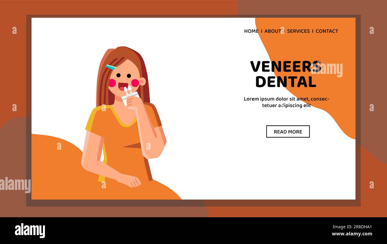veneers dental vector Stock Vector Image & Art - Alamy