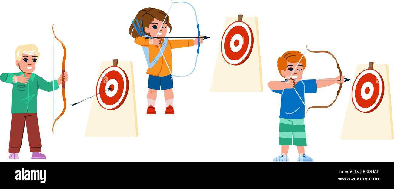 Kids Archery Clipart