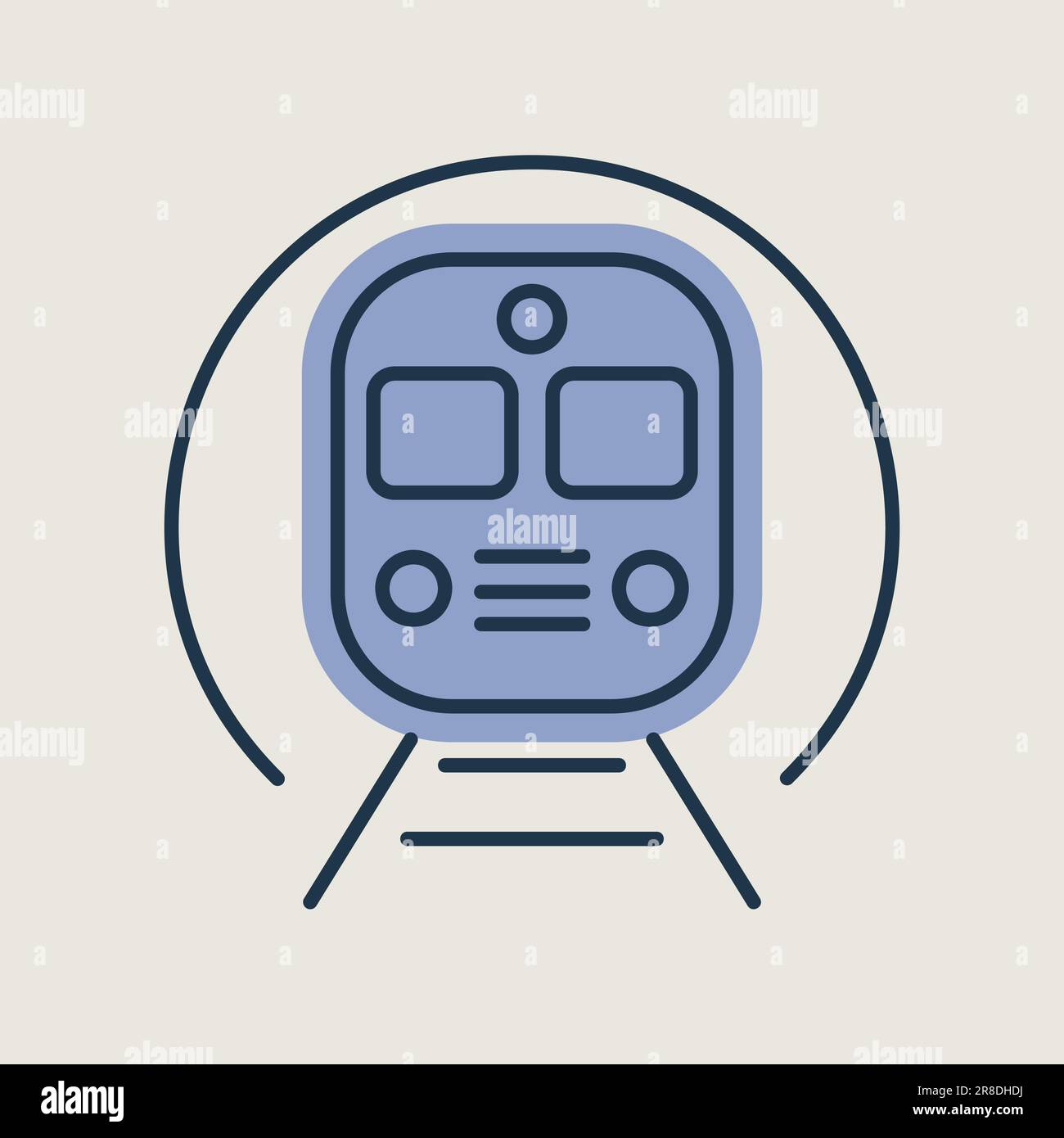 Subway underground metro train vector isolated icon. Graph symbol for ...