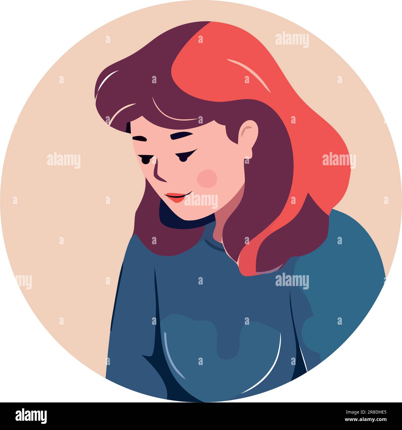 One person, a vector illustration woman Stock Vector Image & Art - Alamy