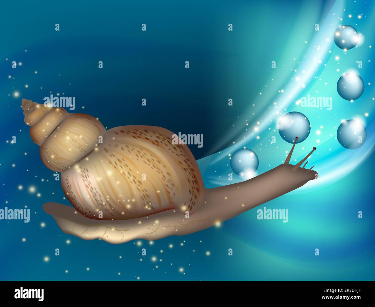 Organic natural cosmetics with snail mucus. Collagen serum snail ...