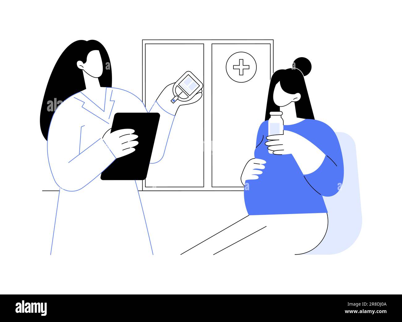 Glucose tolerance test abstract concept vector illustration Stock ...