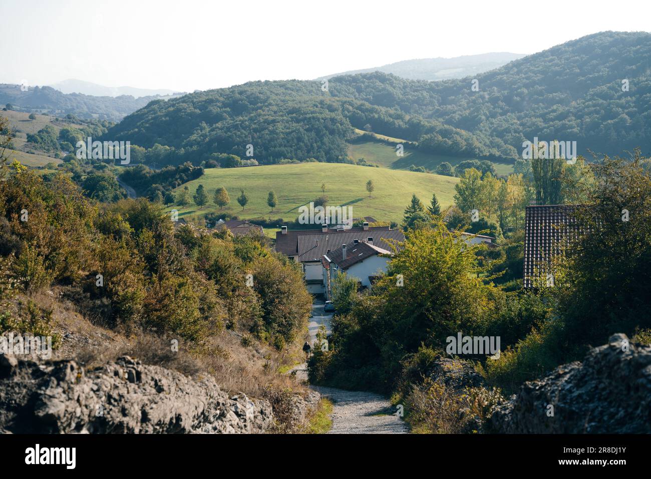 View of Erro Lintzoain village in Navarre province, Spain - may 2023 ...