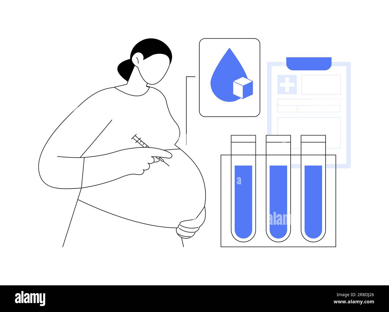 Insulin treatment abstract concept vector illustration Stock Vector ...