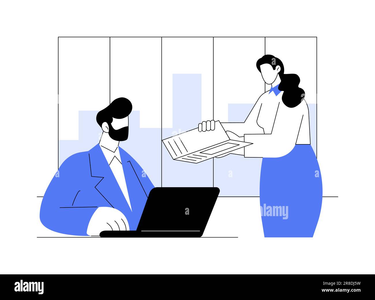 Secretary abstract concept vector illustration Stock Vector Image & Art ...