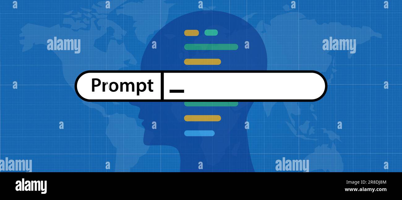 Prompt AI artificial intelligence query input interaction with the ...