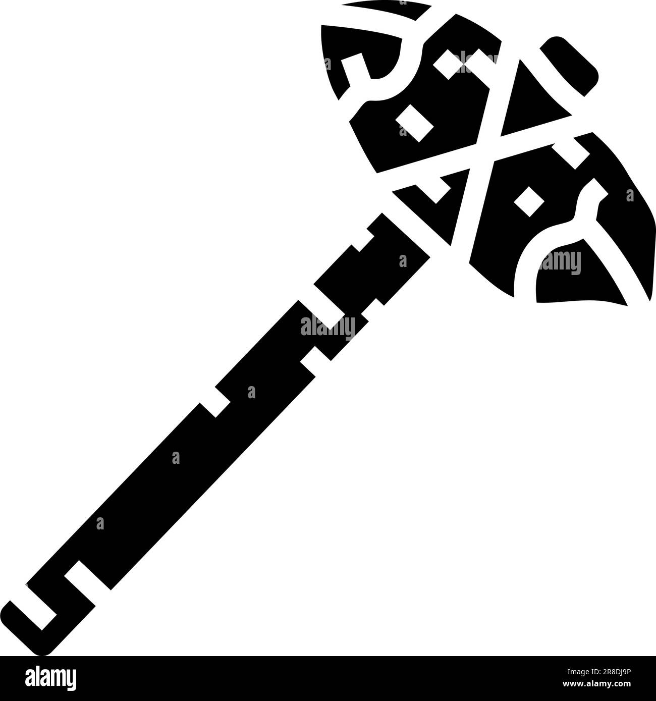 early stone tools human evolution glyph icon vector illustration Stock ...