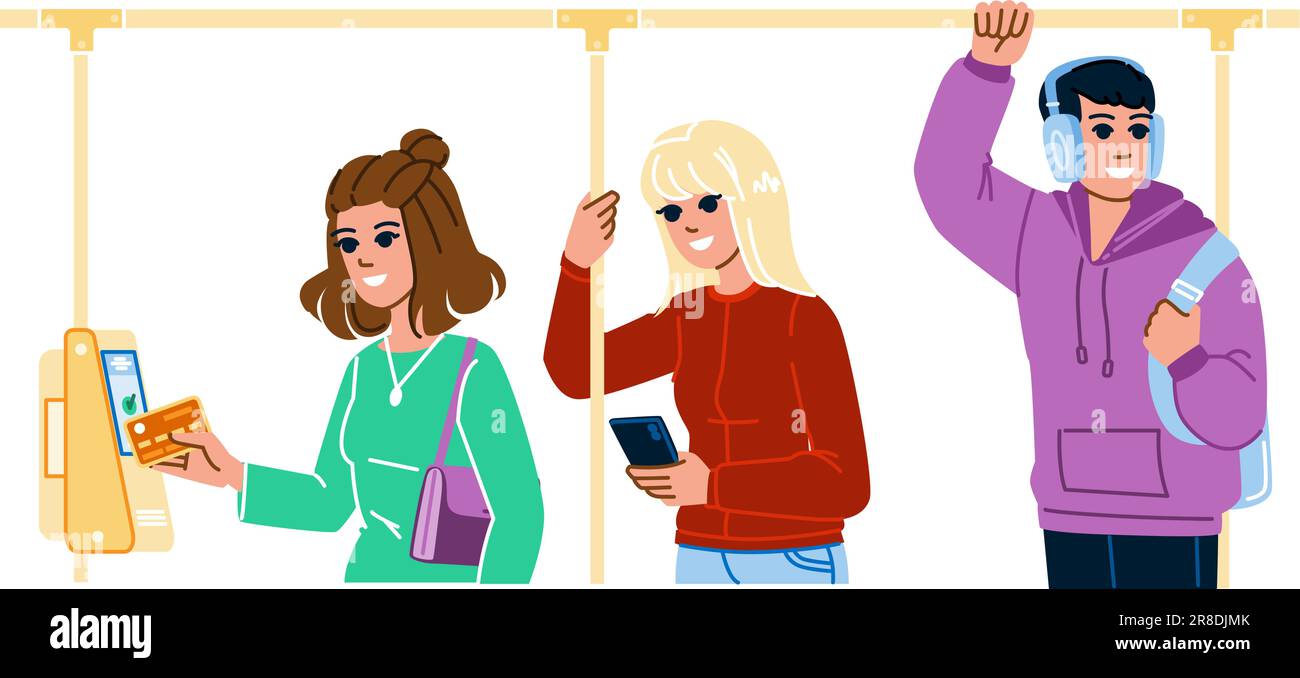 passenger public transport vector Stock Vector Image & Art - Alamy