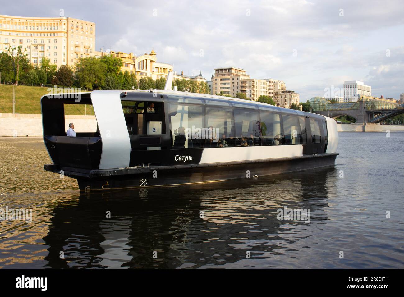 Moscow, Russia. 20th June, 2023. An electric tram is seen on the Moscow ...