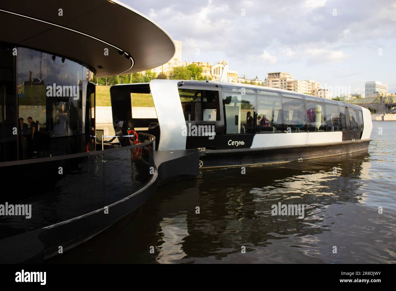 Moscow, Russia. 20th June, 2023. A new "electric river tram" vessel is ...
