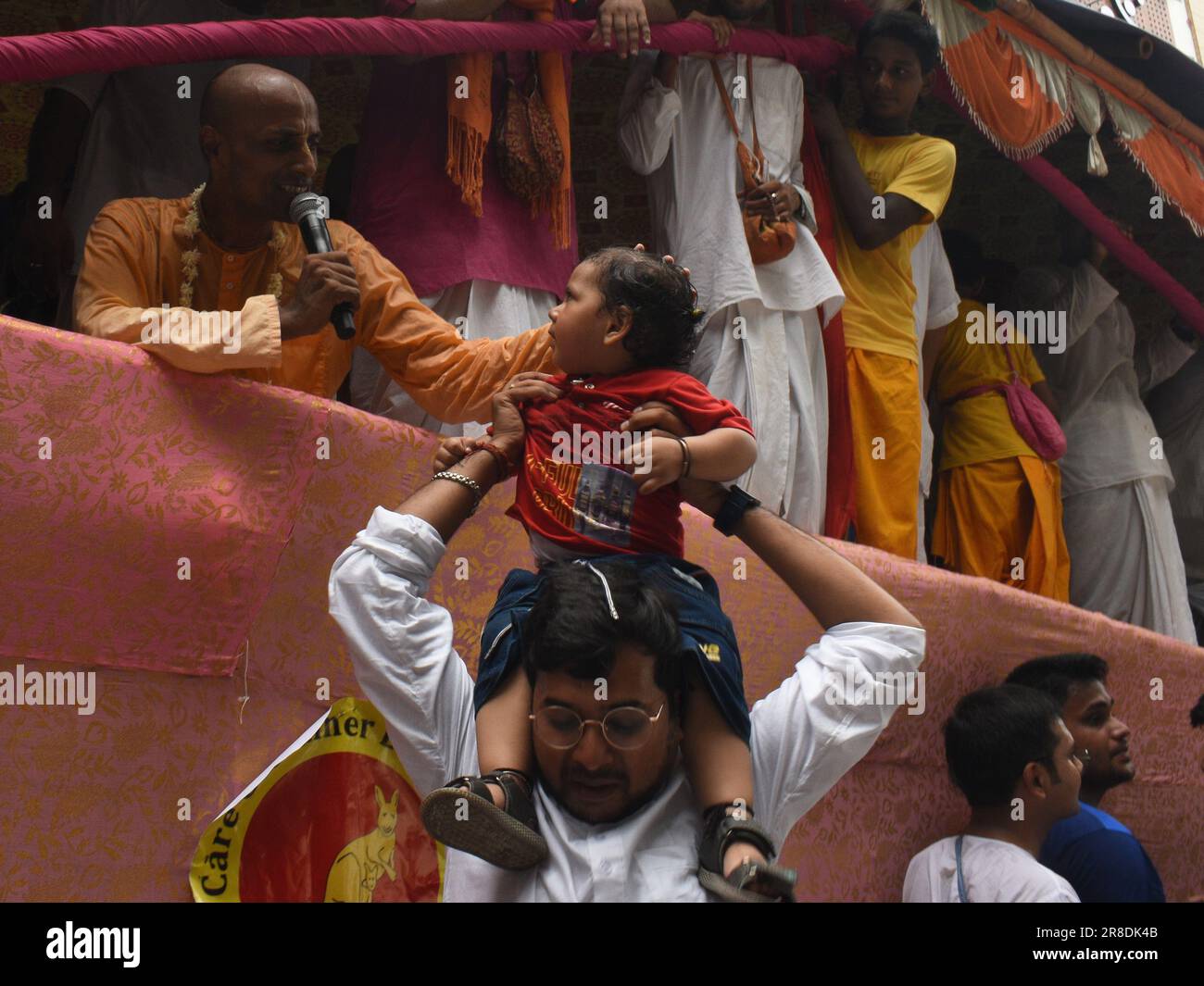 Kolkata, India. 20th June, 2023. The devotees of the International Society Of Krishna ...