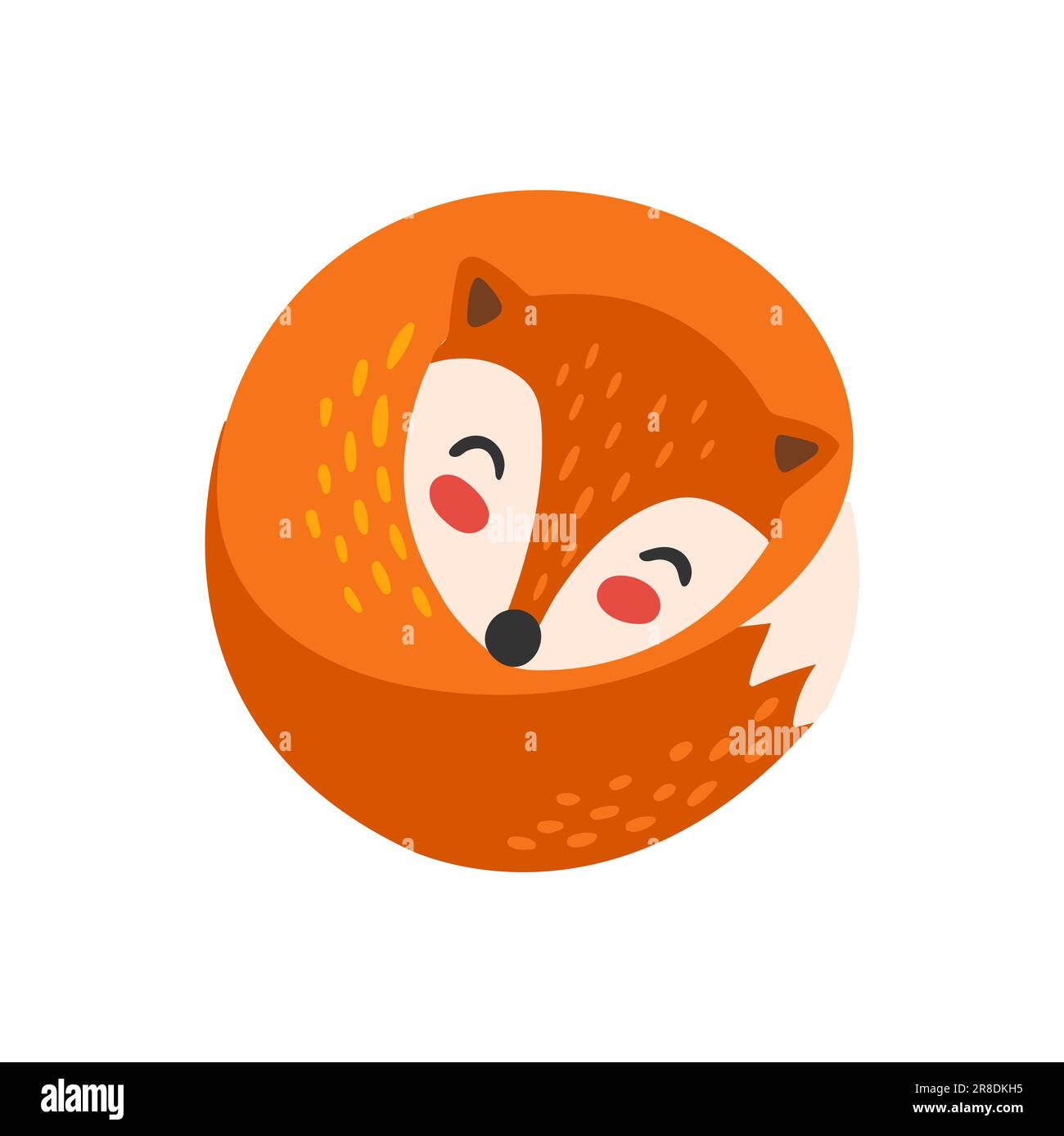 O letter in shape of fox animal, Thanksgiving day alphabet icon. Vector ...