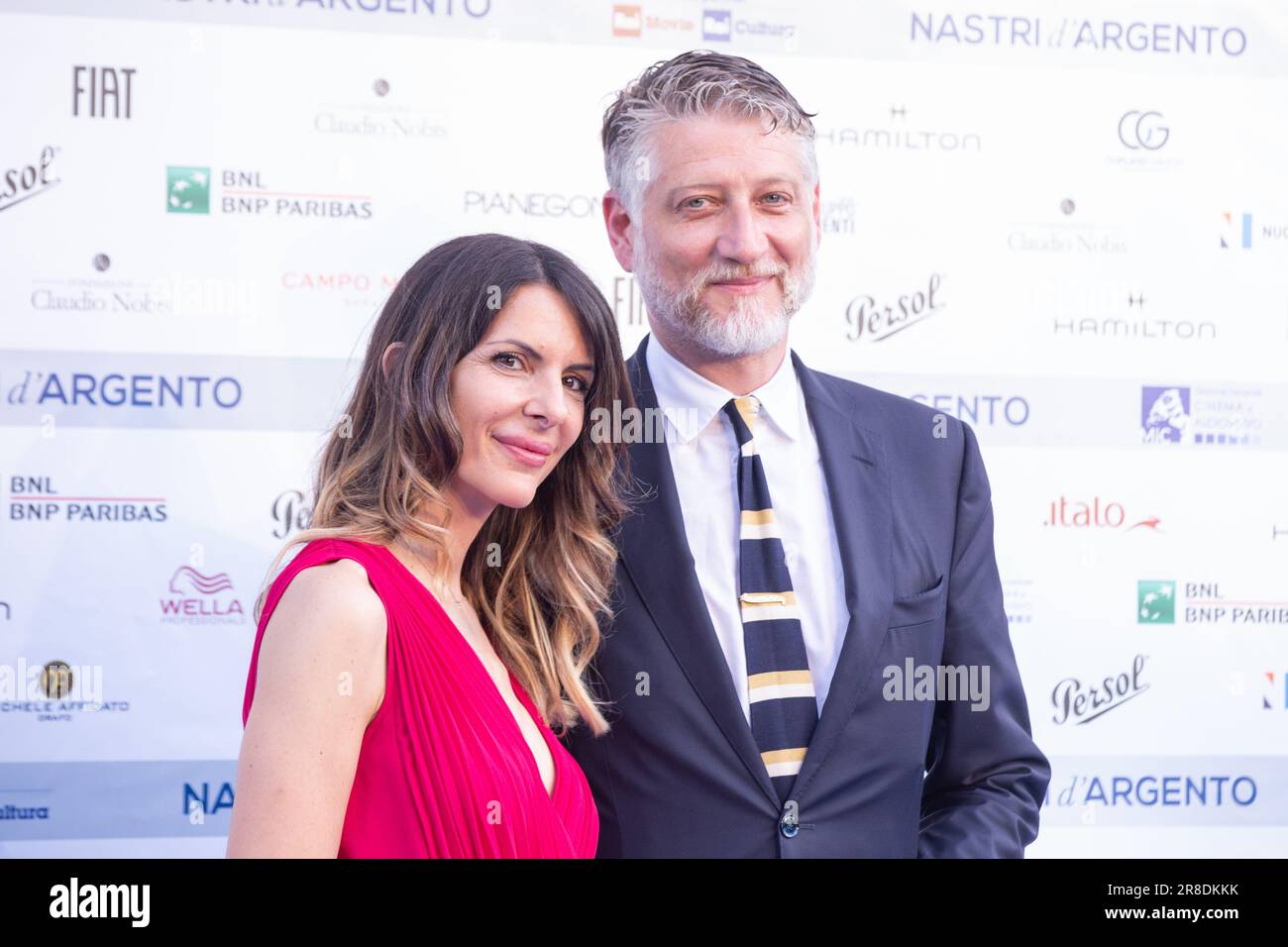 June 20, 2023, Rome, Italy: Alessandro Giuli and Valeria Falcioni ...