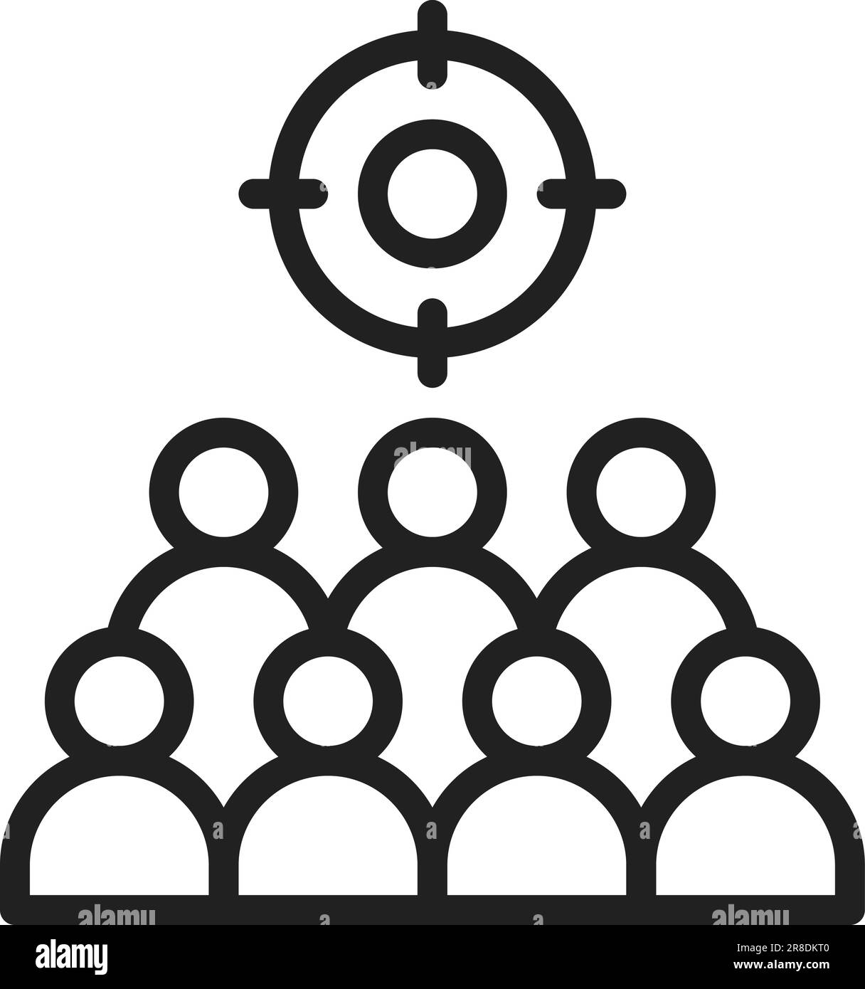 Audience graph icon hi-res stock photography and images - Alamy